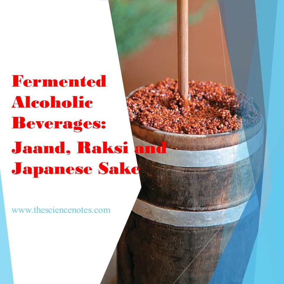 Fermented Alcoholic Beverages: Jaand, Raksi and Japanese Sake
