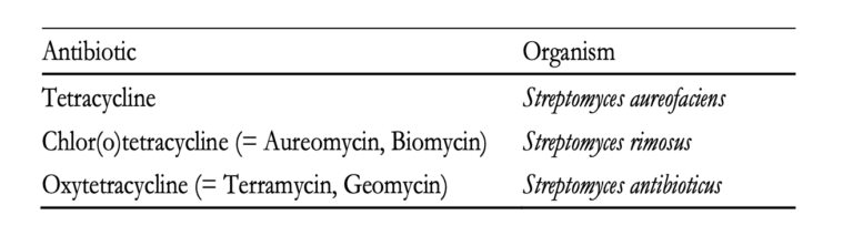 Tetracycline: Production, Biosynthesis, and Mechanism of Action - The ...